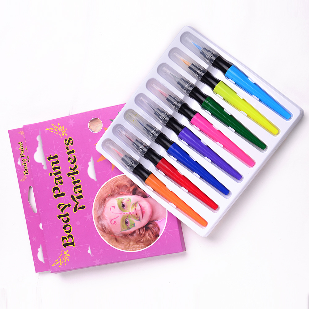 8-Color Hair Tip Marker Body Painting Marker Children's Face Color ...