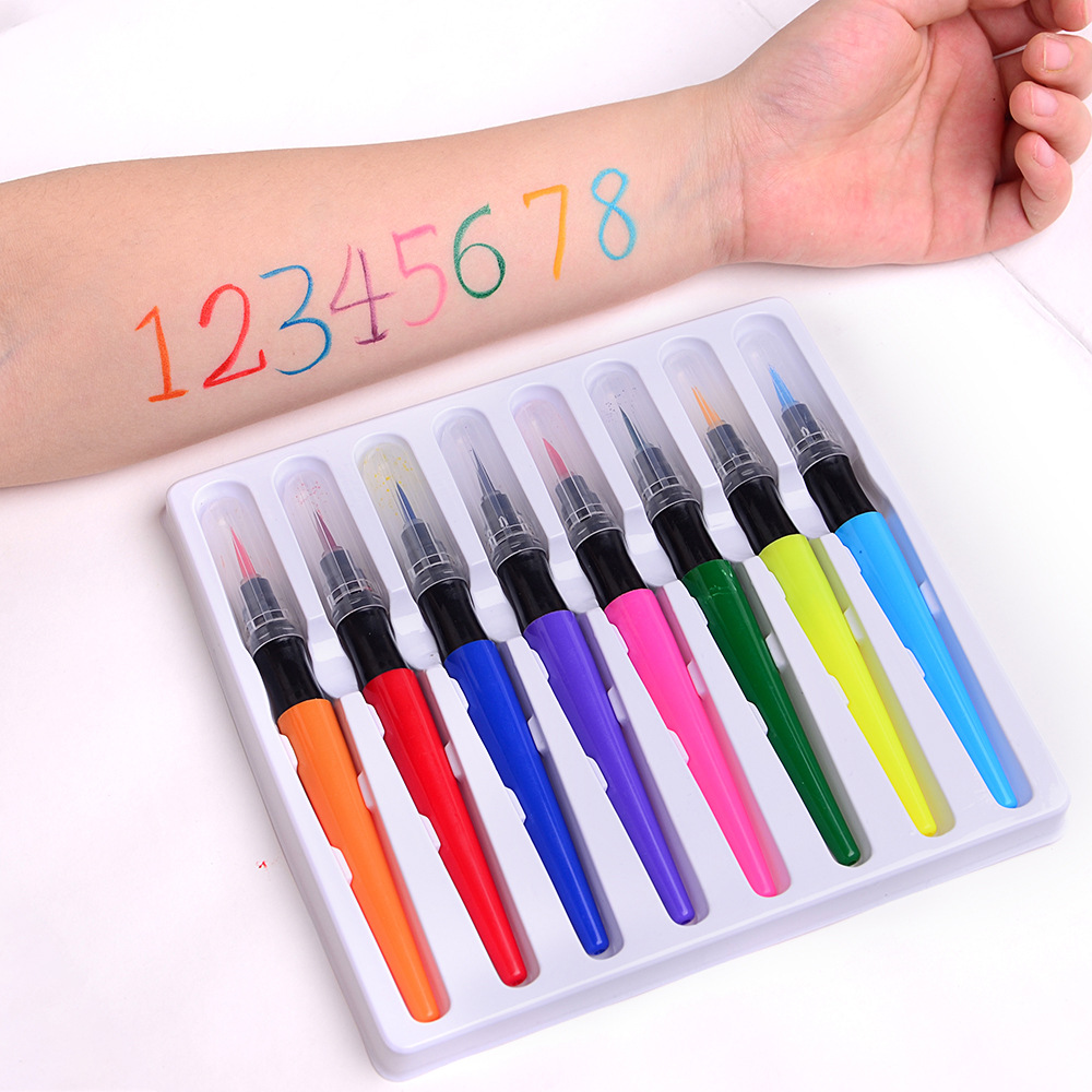 8-Color Hair Tip Marker Body Painting Marker Children's Face Color ...