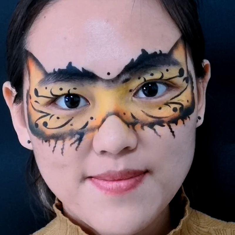 PET Face Body Painting Template Shape Modern And Sleek With Smooth ...