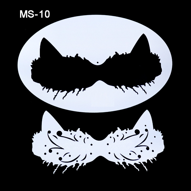 PET Face Body Painting Template Shape Modern And Sleek With Smooth ...